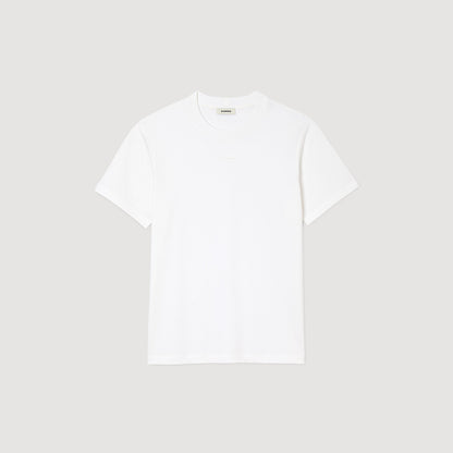 Sandro Logo Tee Cotton T-Shirt White